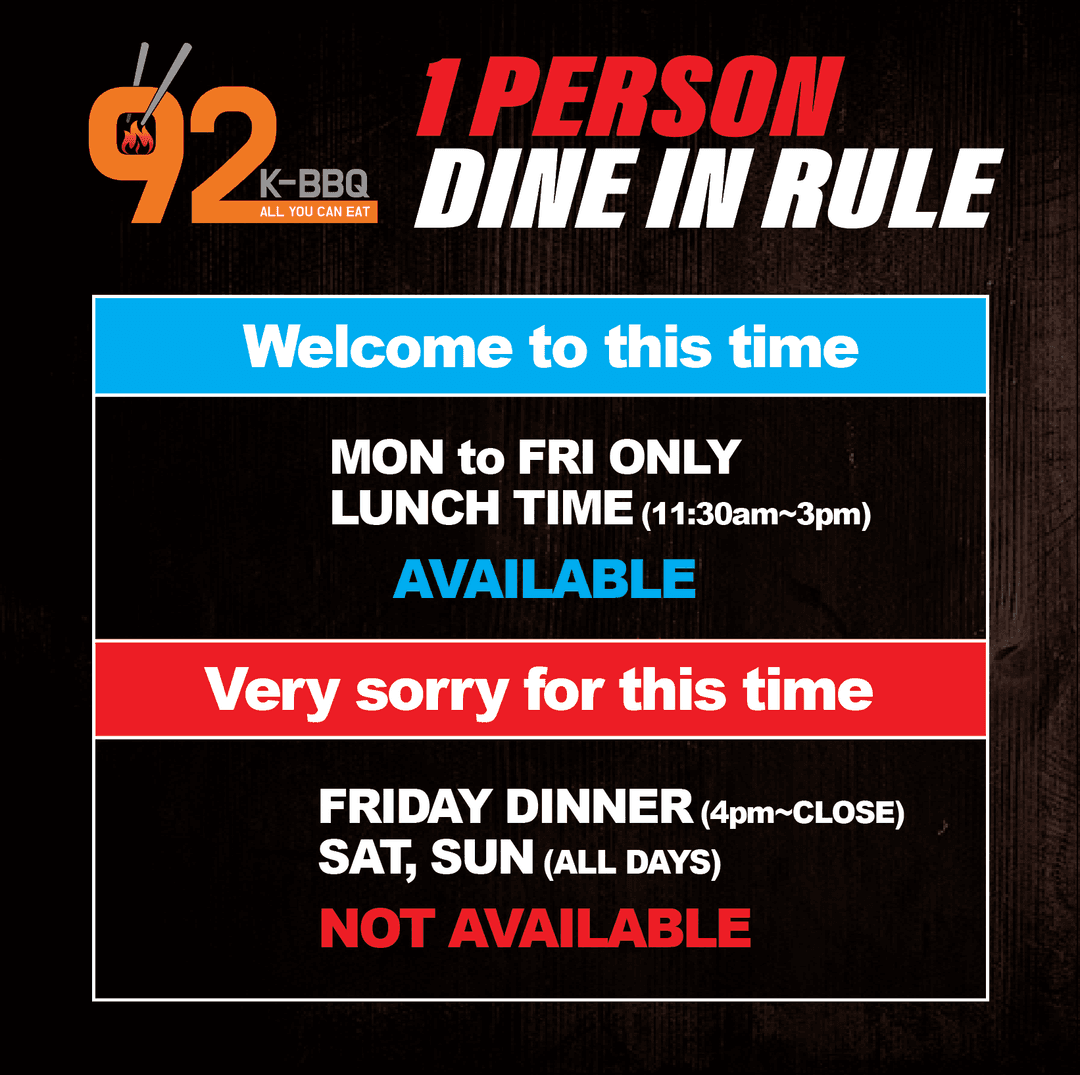 Welcome to 92 KBBQ All You Can Eat in Torrance